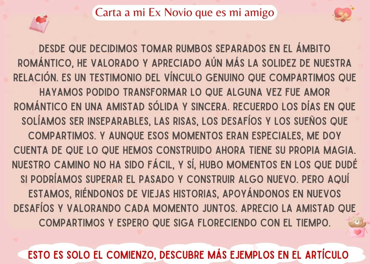 Carta Para Un Amigo Que Amo - iCartas.org